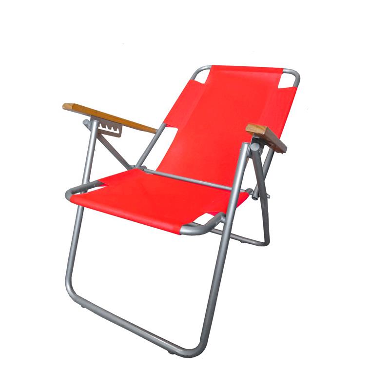 Sillon Reposera Camping 5 Posiciones Roja